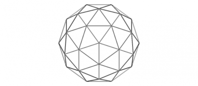 Wireframe Shape Geodesic Polyhedron Sphere 3D Print Model in ...