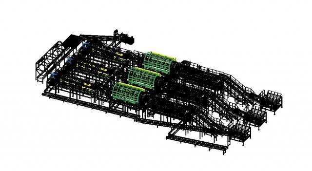 Sorting Plants for Municipal Solid Waste 3D Model in Machines 3DExport