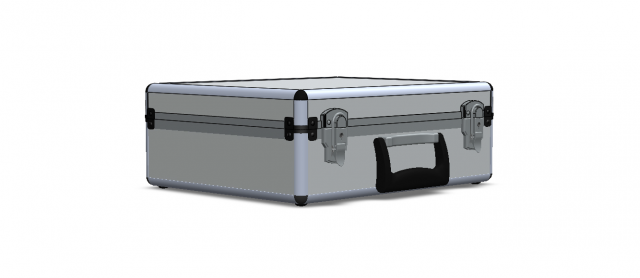 Tool Case Aluminium Radiused Edges 3D Model in Tools 3DExport