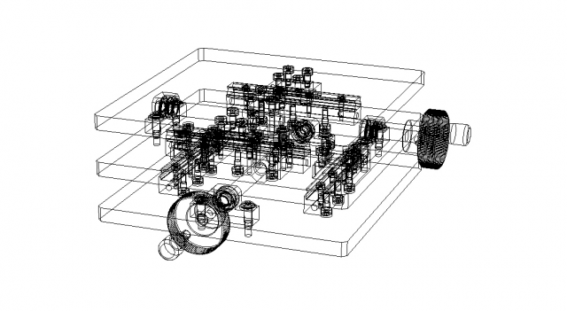Custom Manual XY Table 3D Model in Tools 3DExport