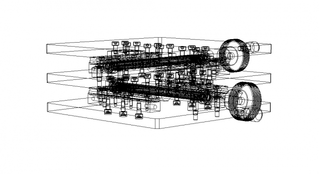 Custom Manual XY Table 3D Model in Tools 3DExport