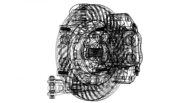 Vehicle Brake System Mechanism 3D Model in Parts of auto 3DExport