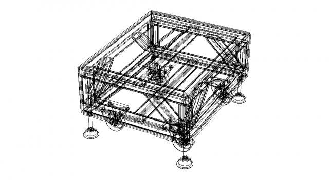 Platform Trolley Base Only 3D Model in Tools 3DExport