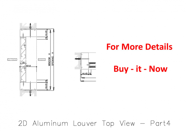2D Aluminum Louver Top View 3D Model in Decoration 3DExport