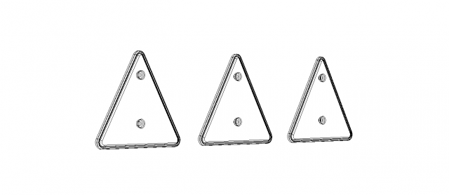Trailer Triangle Reflectors 3D Model in Trailers 3DExport