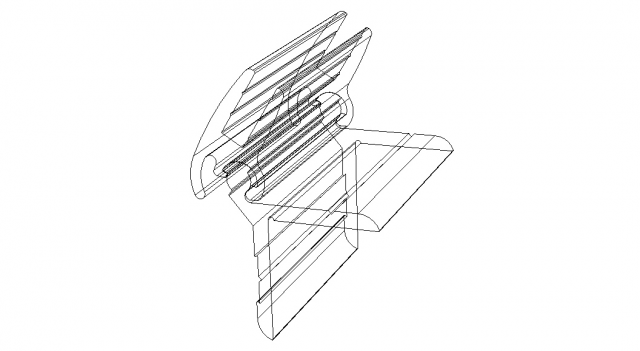 Aluminum Snap Fit Hinge 3D Model in Household Items 3DExport