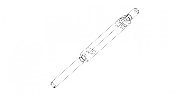 Cylindrical Type Plug Gauge Set for Measuring Range 6 to 50 mm 3D Model ...