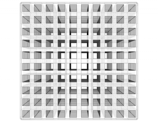 Simple Cubic Lattice Structure 3D Print Model in Mathematical art 3DExport
