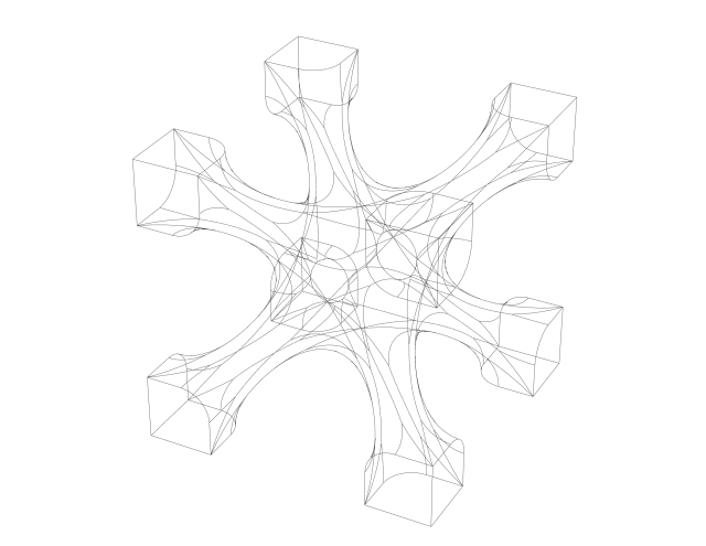 Lattice Structures of Skeletal I-WP 3D Print Model in Mathematical art ...