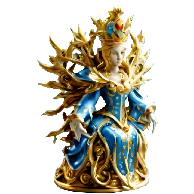 Mystical Queen Collection - Royal Fantasy Figurines 3D Print Model in ...