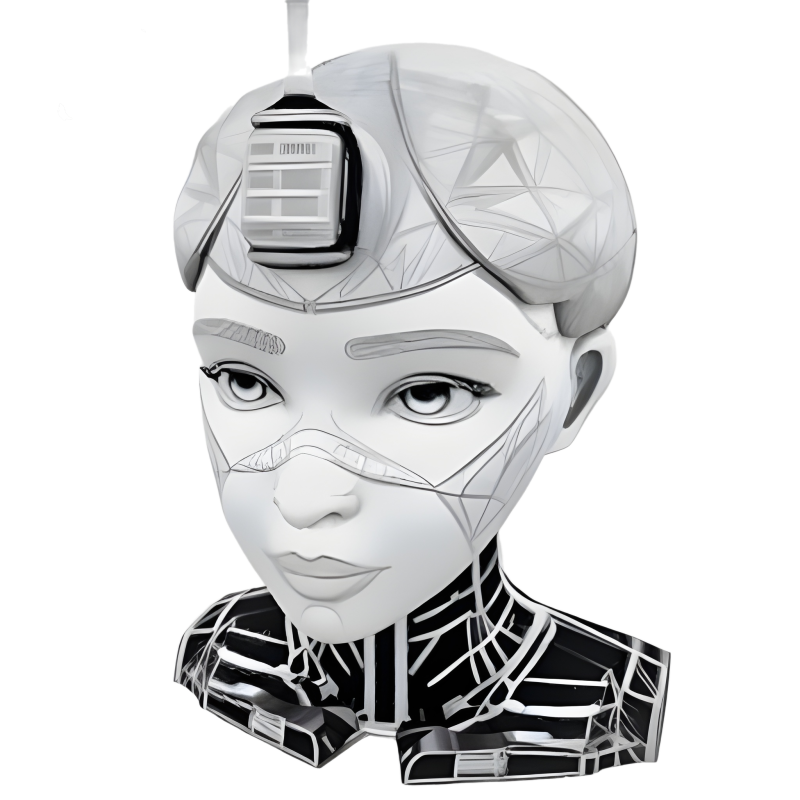Cyberpunk Era Ladies Collection - Retro-Futuristic Character Busts 3D Print Model in Toys 3DExport