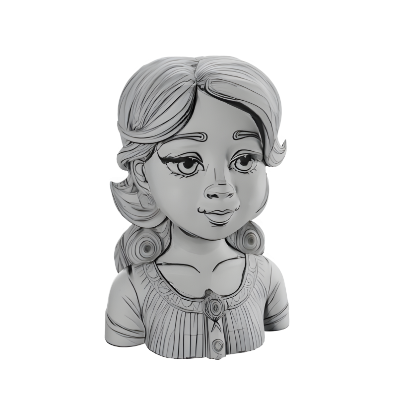 Elegant Stylized Female Bust Collection 3D Print Model in Sculpture ...