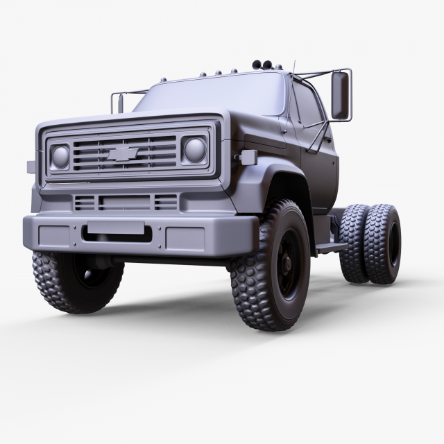 Chevrolet C70 Truck 3D Model in Truck 3DExport