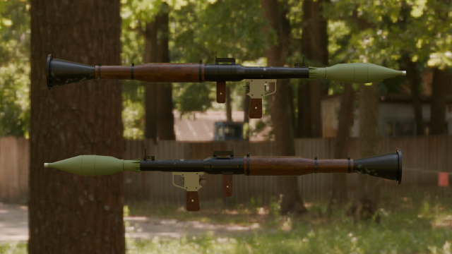 RPG-7 LOW-POLY ROCKET LAUNCHER GAME READY ASSET 3D Model in Rocket ...