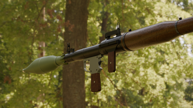 RPG-7 LOW-POLY ROCKET LAUNCHER GAME READY ASSET 3D Model in Rocket ...