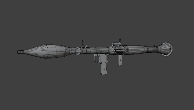 RPG-7 LOW-POLY ROCKET LAUNCHER GAME READY ASSET 3D Model in Rocket ...