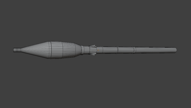 RPG-7 LOW-POLY ROCKET LAUNCHER GAME READY ASSET 3D Model in Rocket ...