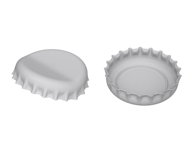 Bottle Cap 3D Model in Beverage 3DExport
