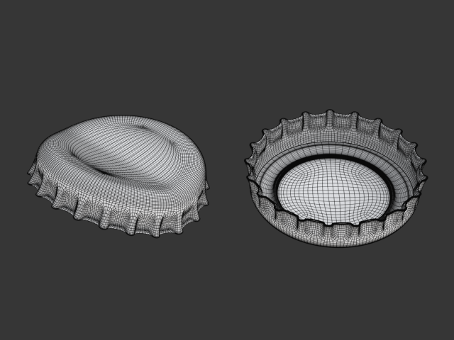 Bottle Cap 3D Model in Beverage 3DExport
