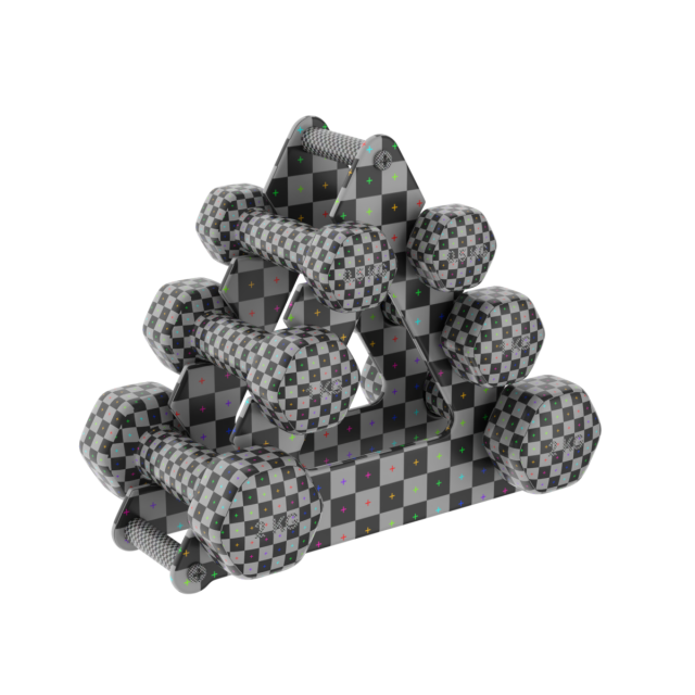 Fitness Weights Stack with Fitness Weights 3D Model in Sports Equipment ...