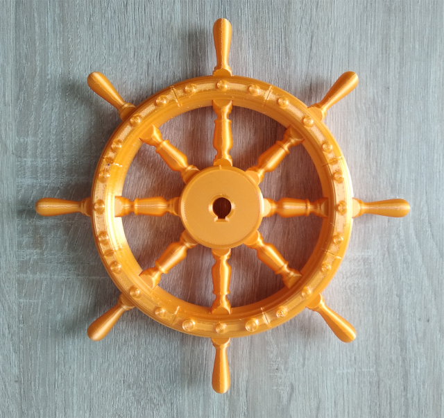 Printable Ship Wheel 3D Print Model in Toys 3DExport