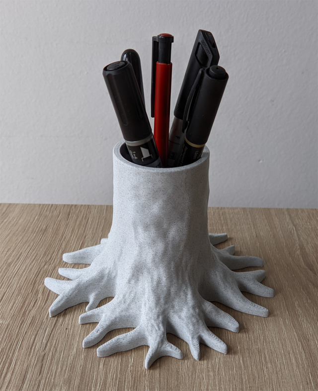 Stump Pencil Holder 3D Print Model in Office 3DExport