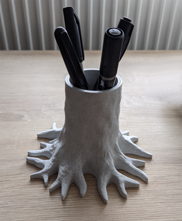 Stump Pencil Holder 3D Print Model in Office 3DExport