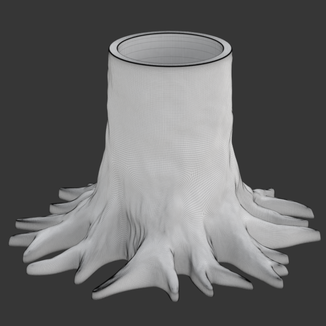 Stump Pencil Holder 3D Print Model in Office 3DExport