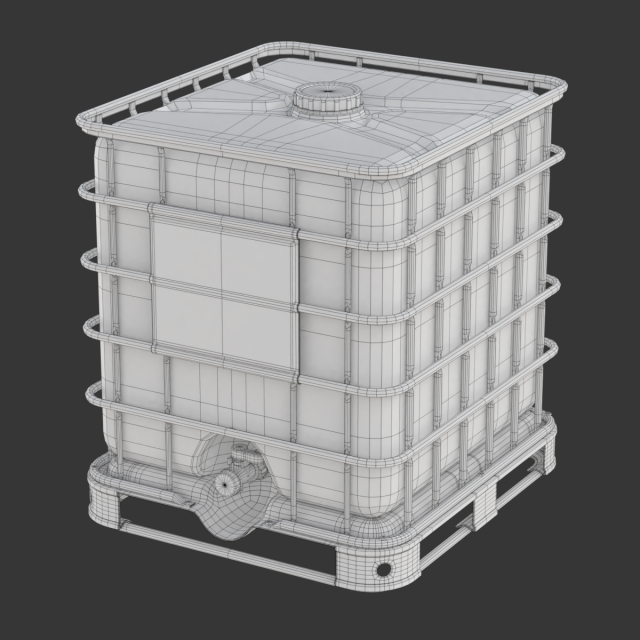 Water Storage Tank 3D Model in Parts 3DExport