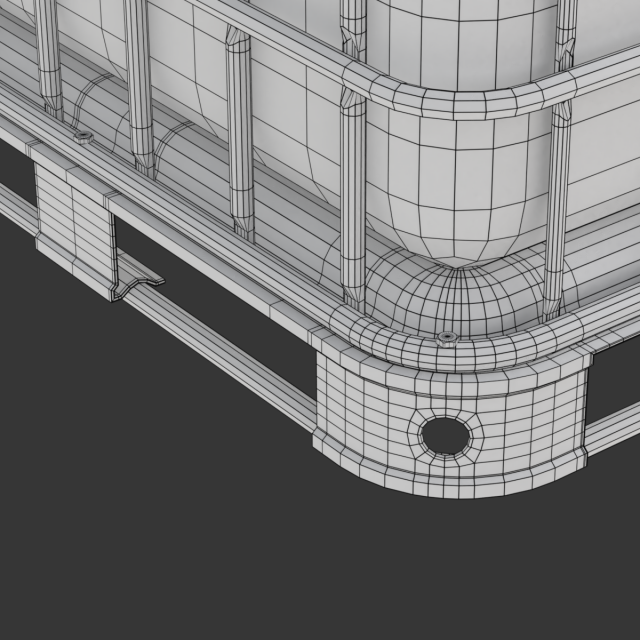 Water Storage Tank 3D Model in Parts 3DExport
