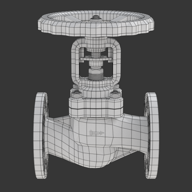 Industrial Valve 3D Model in Parts 3DExport