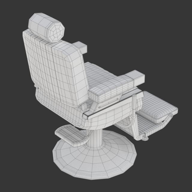 Barber Chair 3D Model in Chair 3DExport