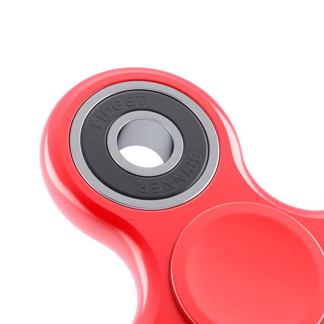 Red Fidget Spinner 3D Model in Toys 3DExport