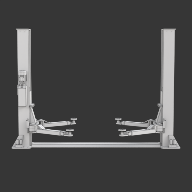 Car Lift 3D Model in Machines 3DExport