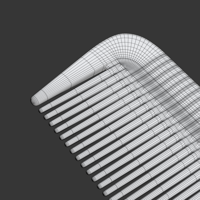 Comb 3D Model in Other 3DExport
