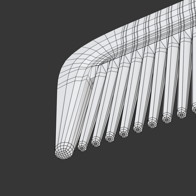 Comb 3D Model in Other 3DExport