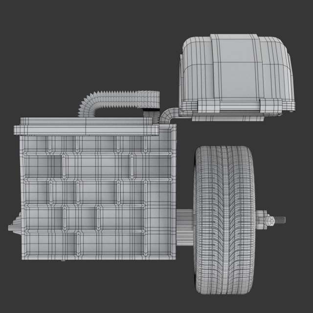 Wheel Balancer With Car Wheel 3D Model in Machines 3DExport