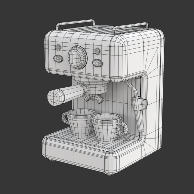 Coffee Machine 3D Model in Household Appliances 3DExport