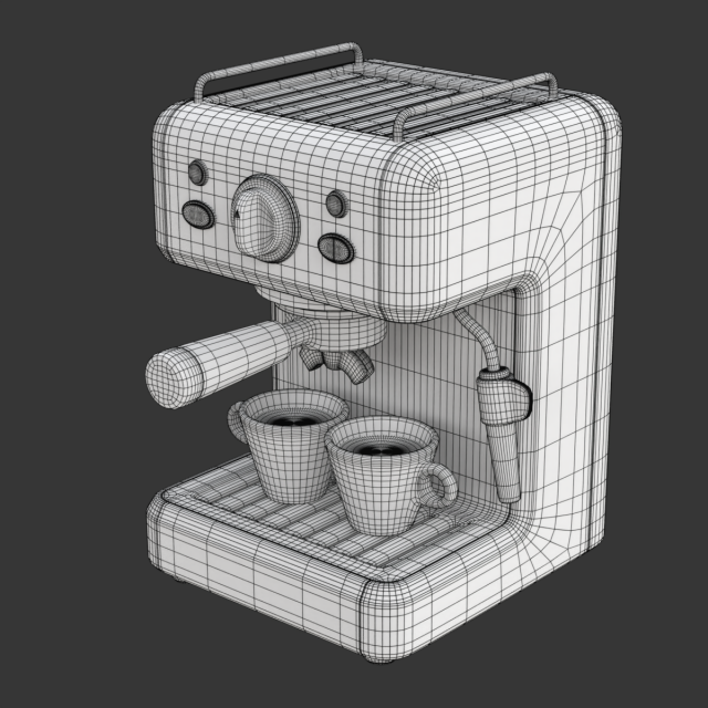 Coffee Machine 3D Model in Household Appliances 3DExport