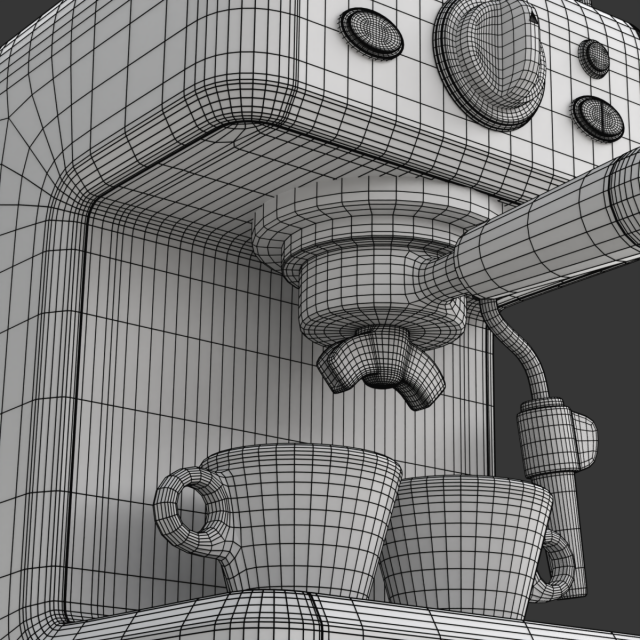 Coffee Machine 3D Model in Household Appliances 3DExport