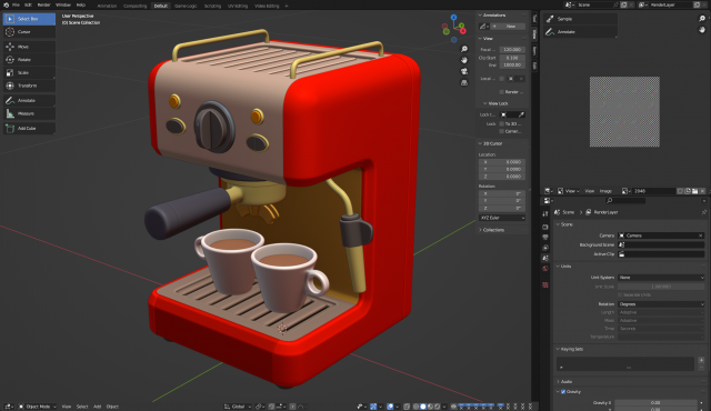 Coffee Machine 3D Model in Household Appliances 3DExport