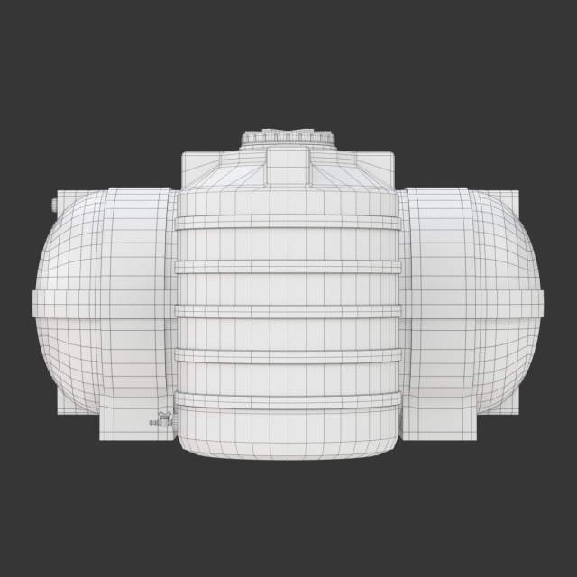 Plastic Water Storage Tanks 3D Model in Parts 3DExport