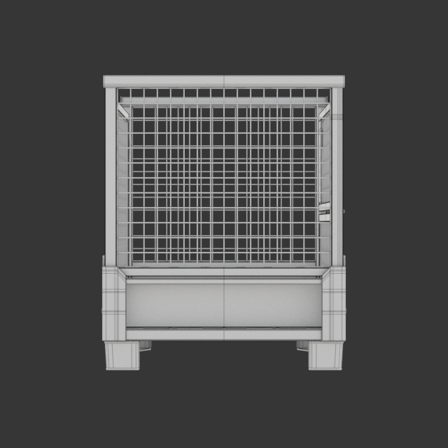 Collapsible Transportation Box Pallet 3D Model in Shipping Containers ...