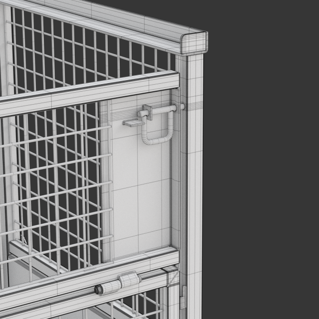 Collapsible Transportation Box Pallet 3D Model in Shipping Containers ...