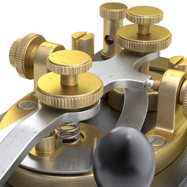 Morse Code Telegraphy Device 3D Model in Phone and Cell Phone 3DExport