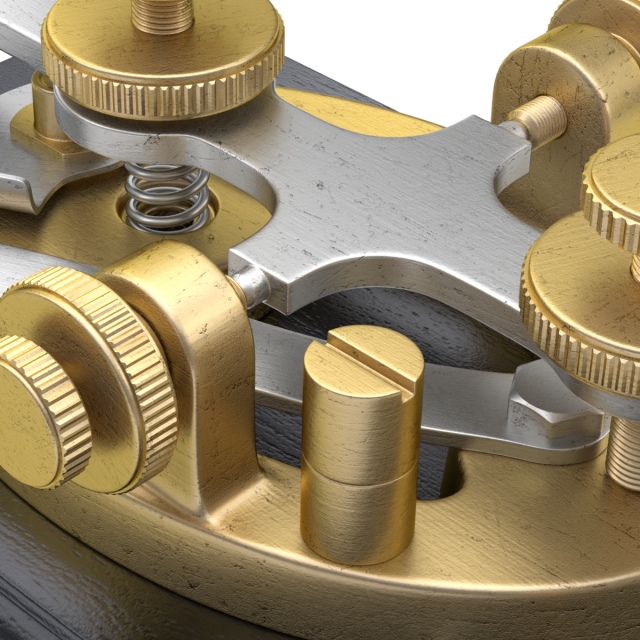 Morse Code Telegraphy Device 3D Model in Phone and Cell Phone 3DExport