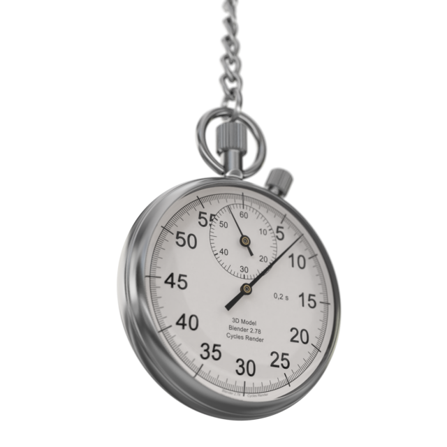 Stop Watch 3D Model in Jewellery 3DExport