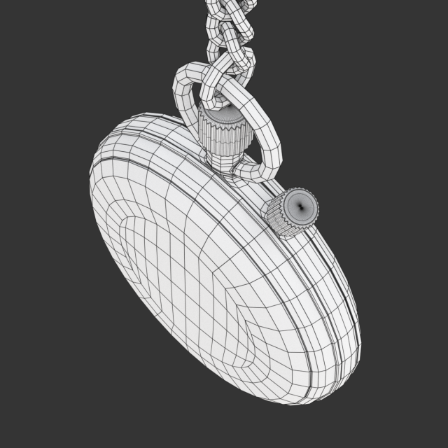 Stop Watch 3D Model in Jewellery 3DExport