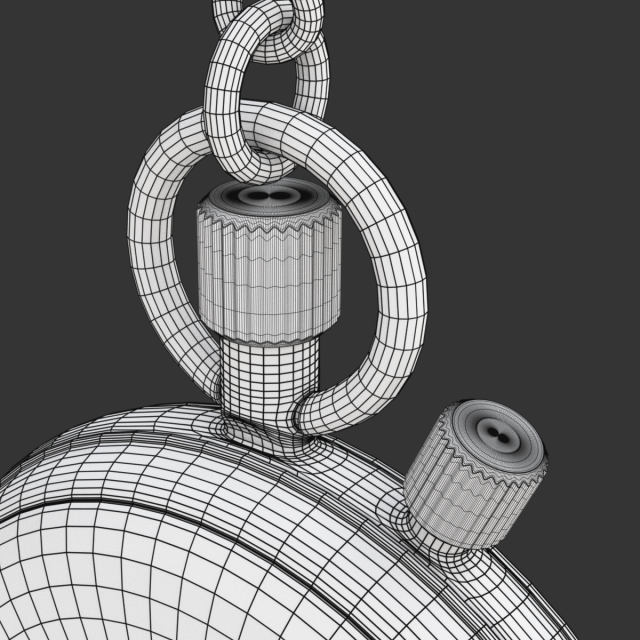 Stop Watch 3D Model in Jewellery 3DExport