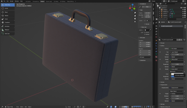 Leather Briefcase 3D Model in Other 3DExport